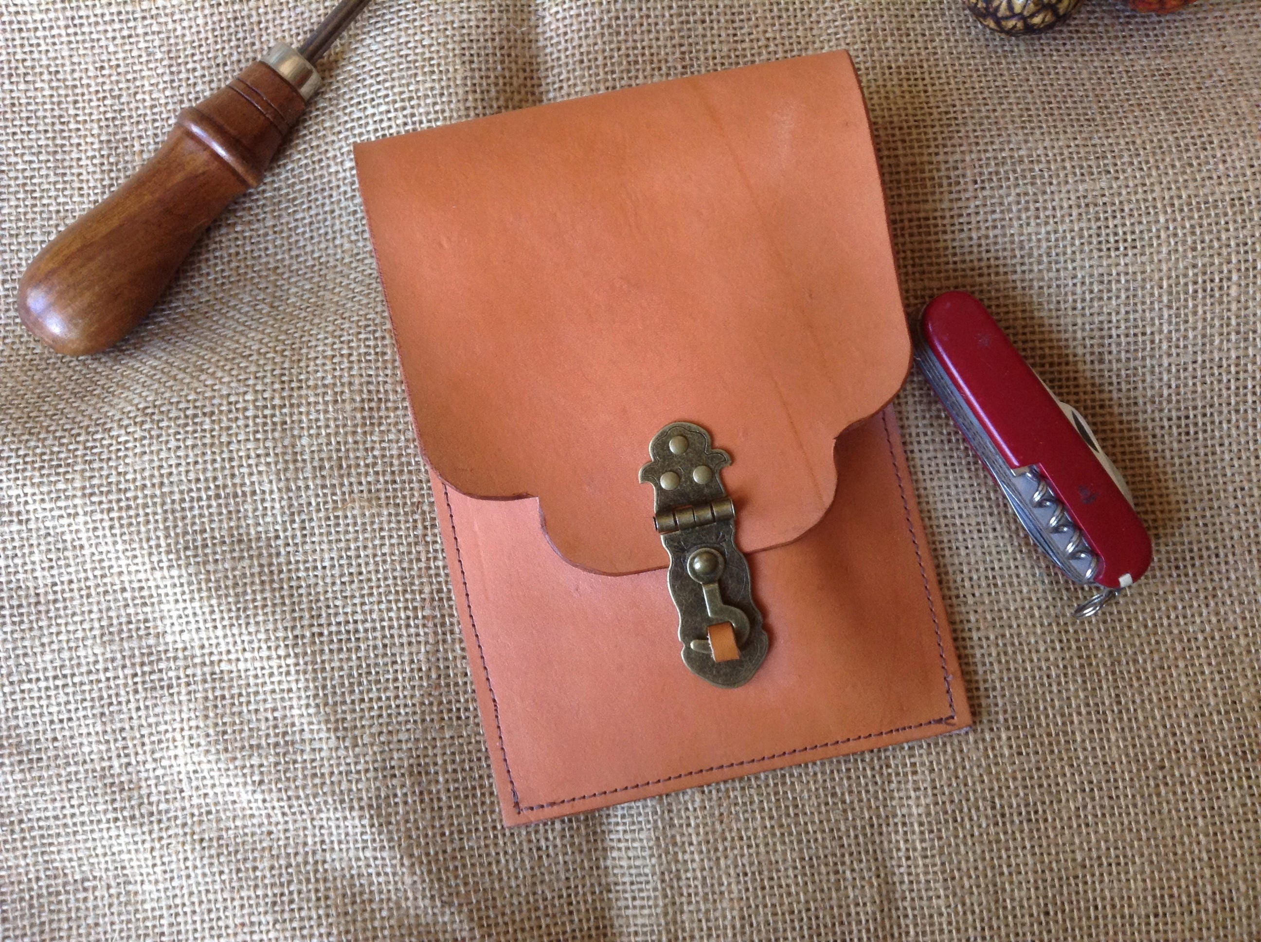Small Leather Belt Bag Leather Bag With Belt Loop Canyon - Etsy