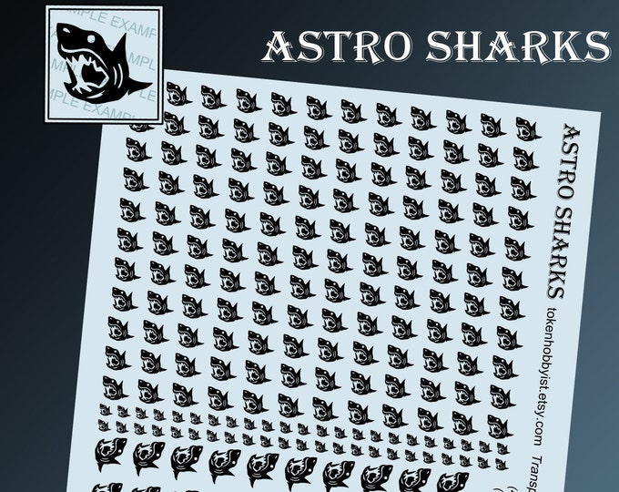 ACTION FIGURE Decals Space Sharks - Etsy