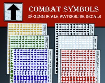 Waterslide Decals Tactical Numerals and Pinups Compatible With Scale ...