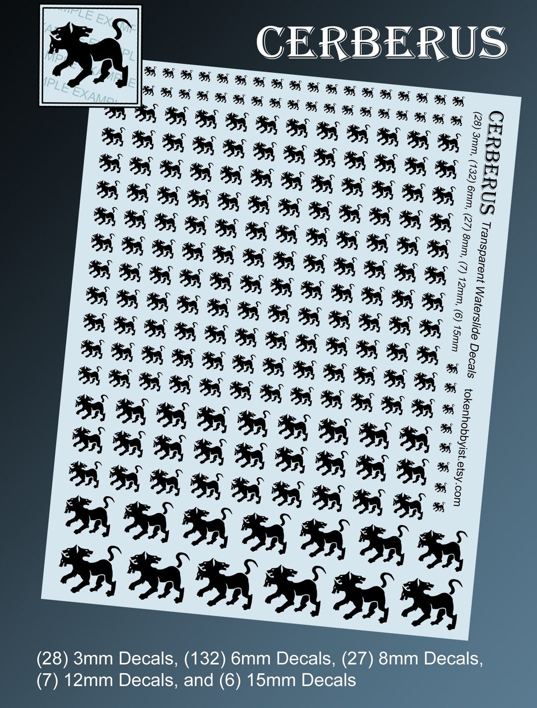 Waterslide Decals and Transfers for Tabletop Miniatures / Roleplaying ...