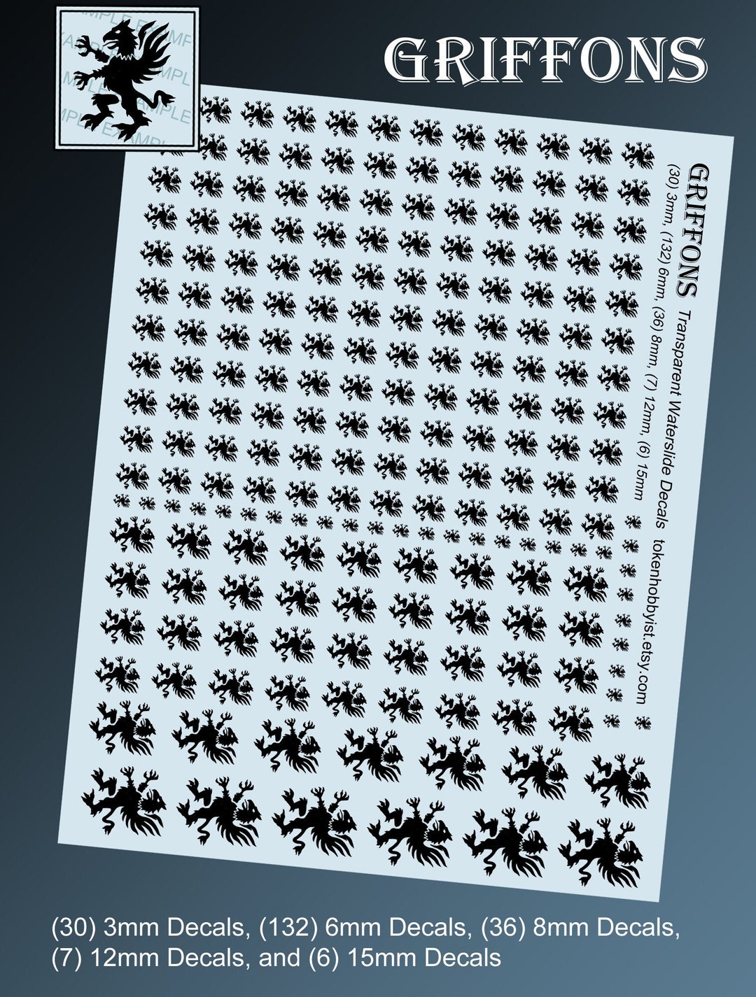 Waterslide Decals and Transfers for Tabletop Miniatures / Roleplaying ...