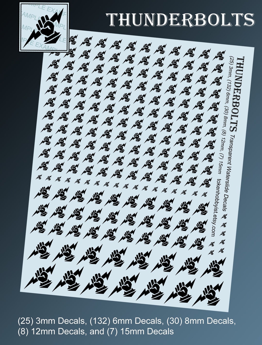 Waterslide Decals and Transfers for Tabletop Miniatures / Roleplaying ...