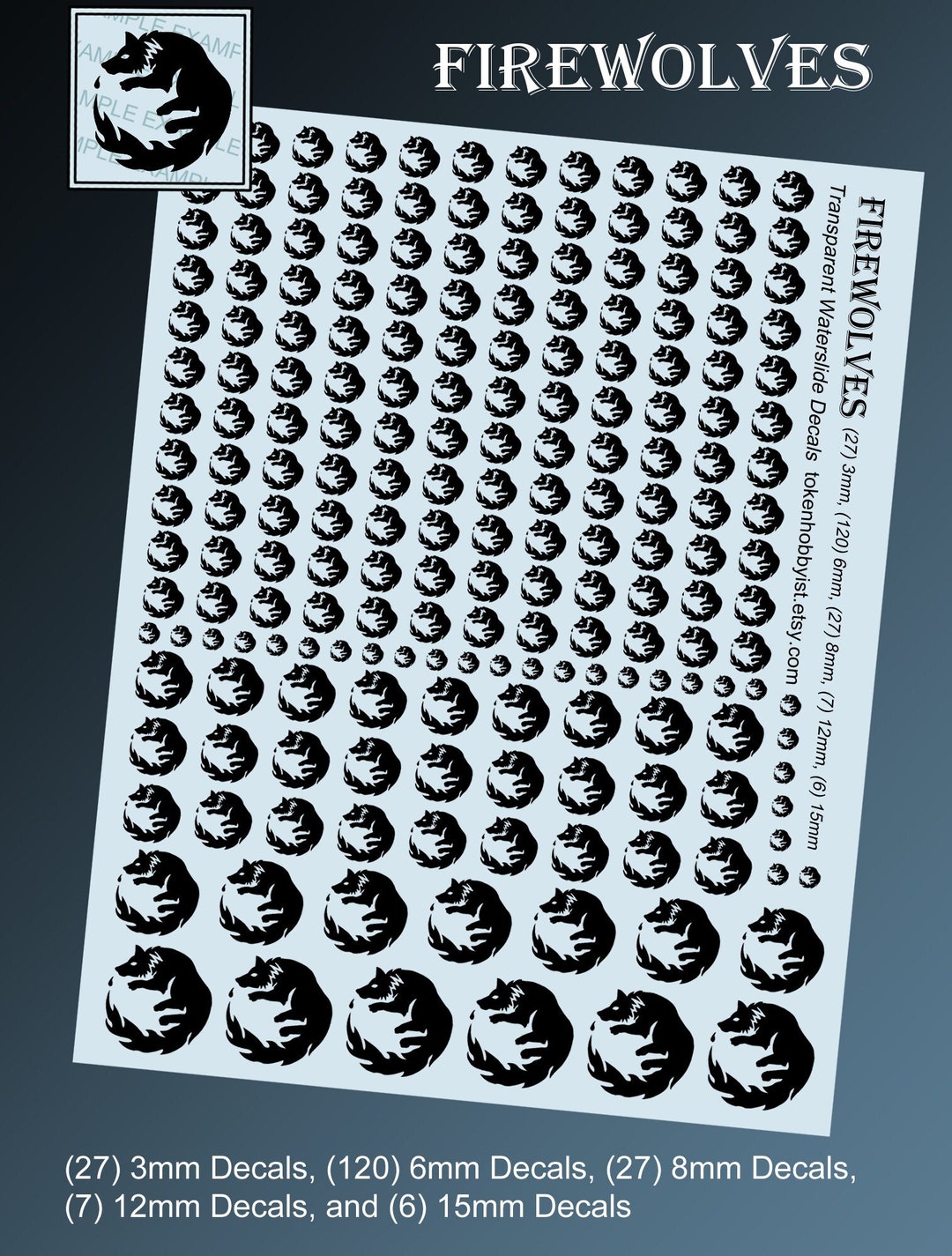 Waterslide Decals and Transfers for Tabletop Miniatures / Roleplaying ...