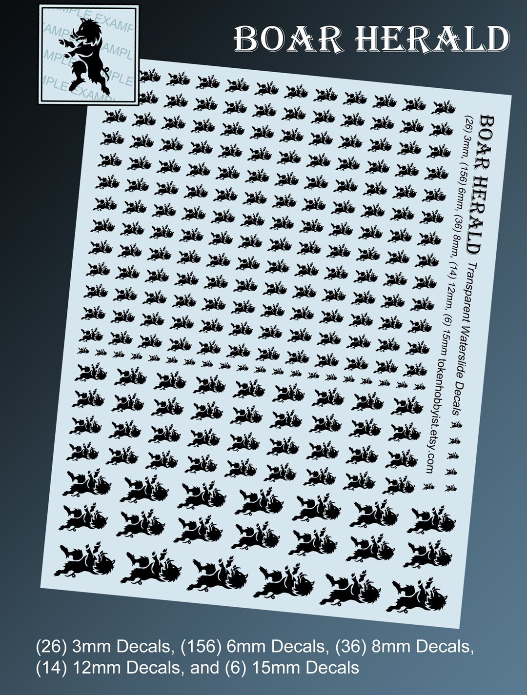 Waterslide Decals and Transfers for Tabletop Miniatures / Roleplaying ...