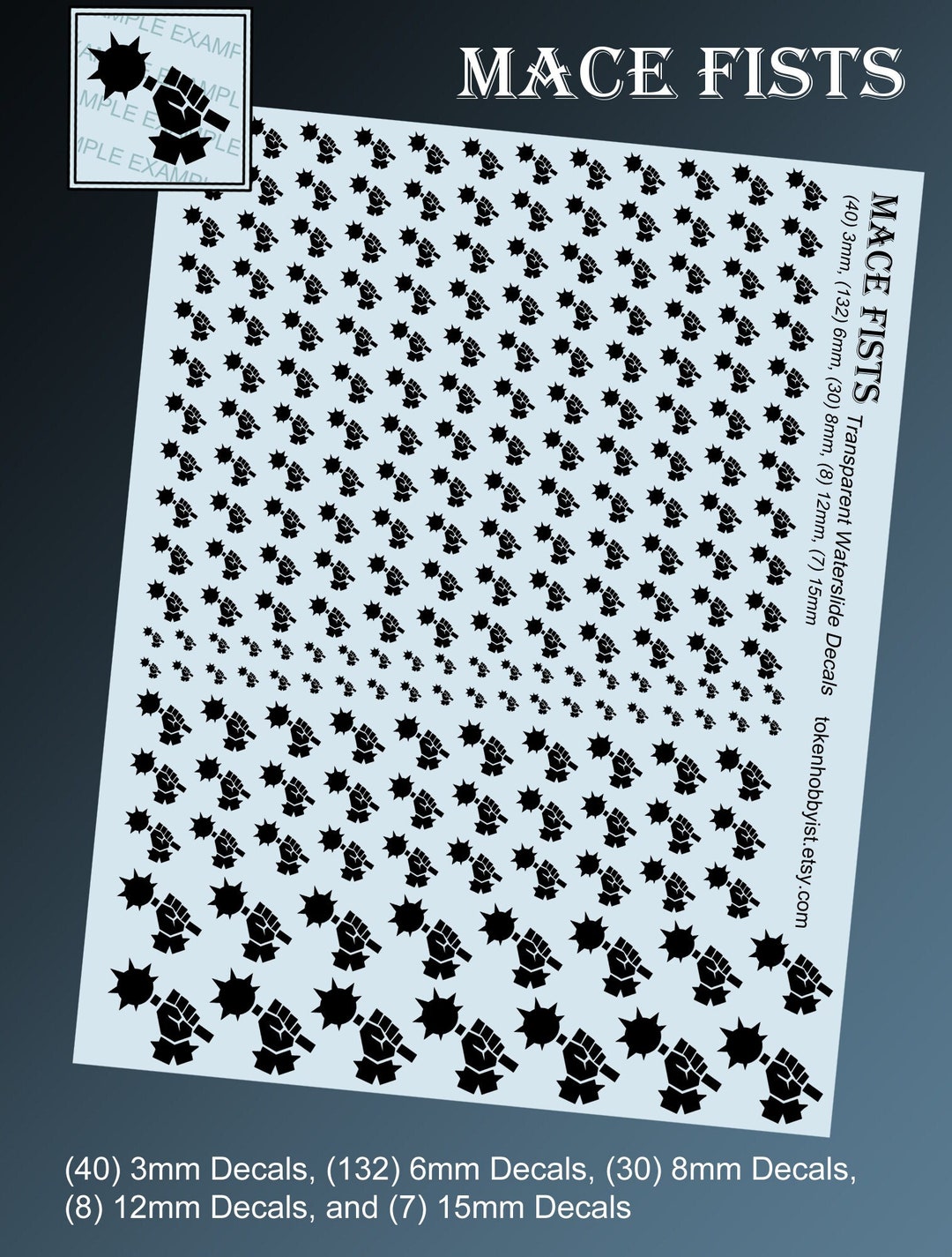 Waterslide Decals and Transfers for Tabletop Miniatures / Roleplaying ...