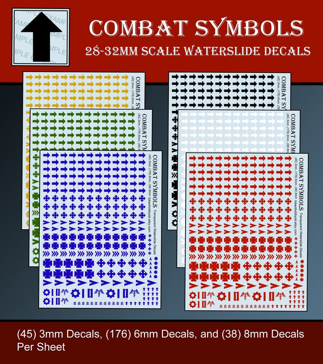 Waterslide Decals and Transfers for Tabletop Miniatures / Roleplaying ...