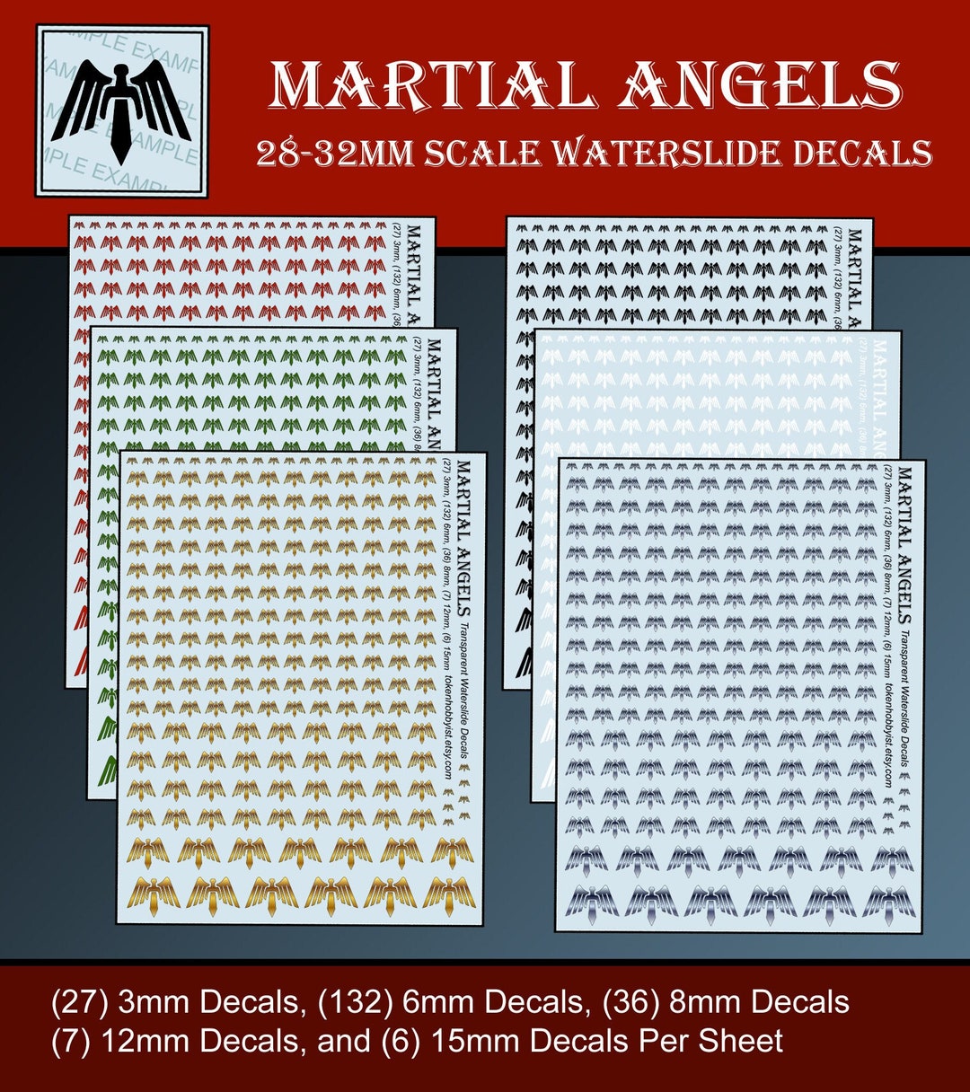 Waterslide Decals and Transfers for Tabletop Miniatures / Roleplaying ...