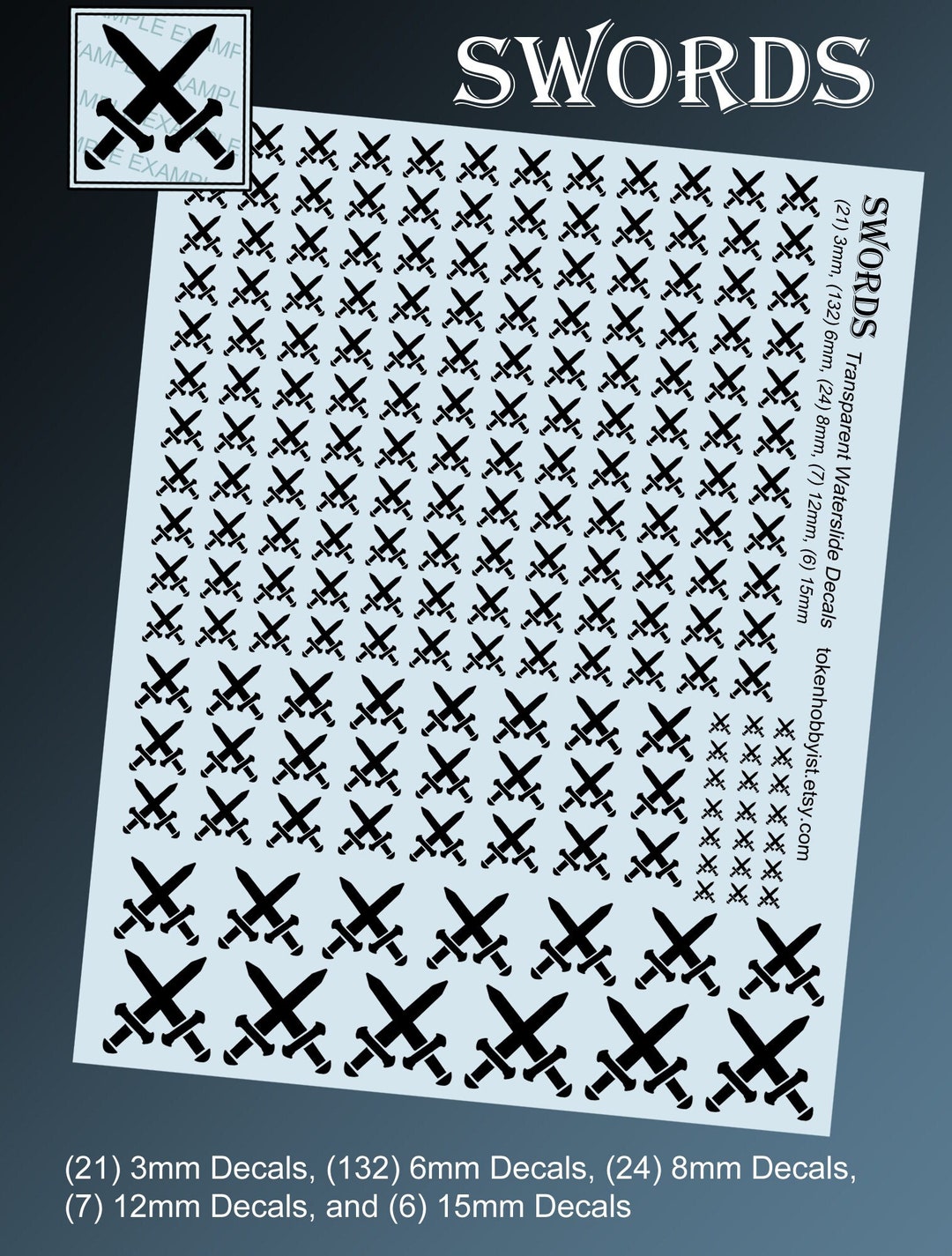 Waterslide Decals and Transfers for Tabletop Miniatures / Roleplaying ...