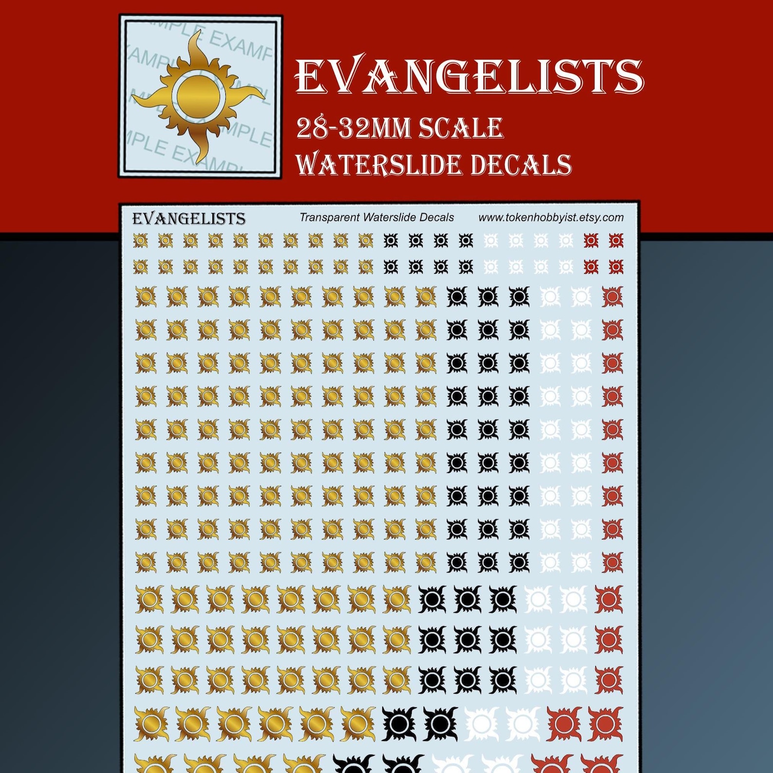 Waterslide Decals and Transfers for Tabletop Miniatures / Roleplaying ...