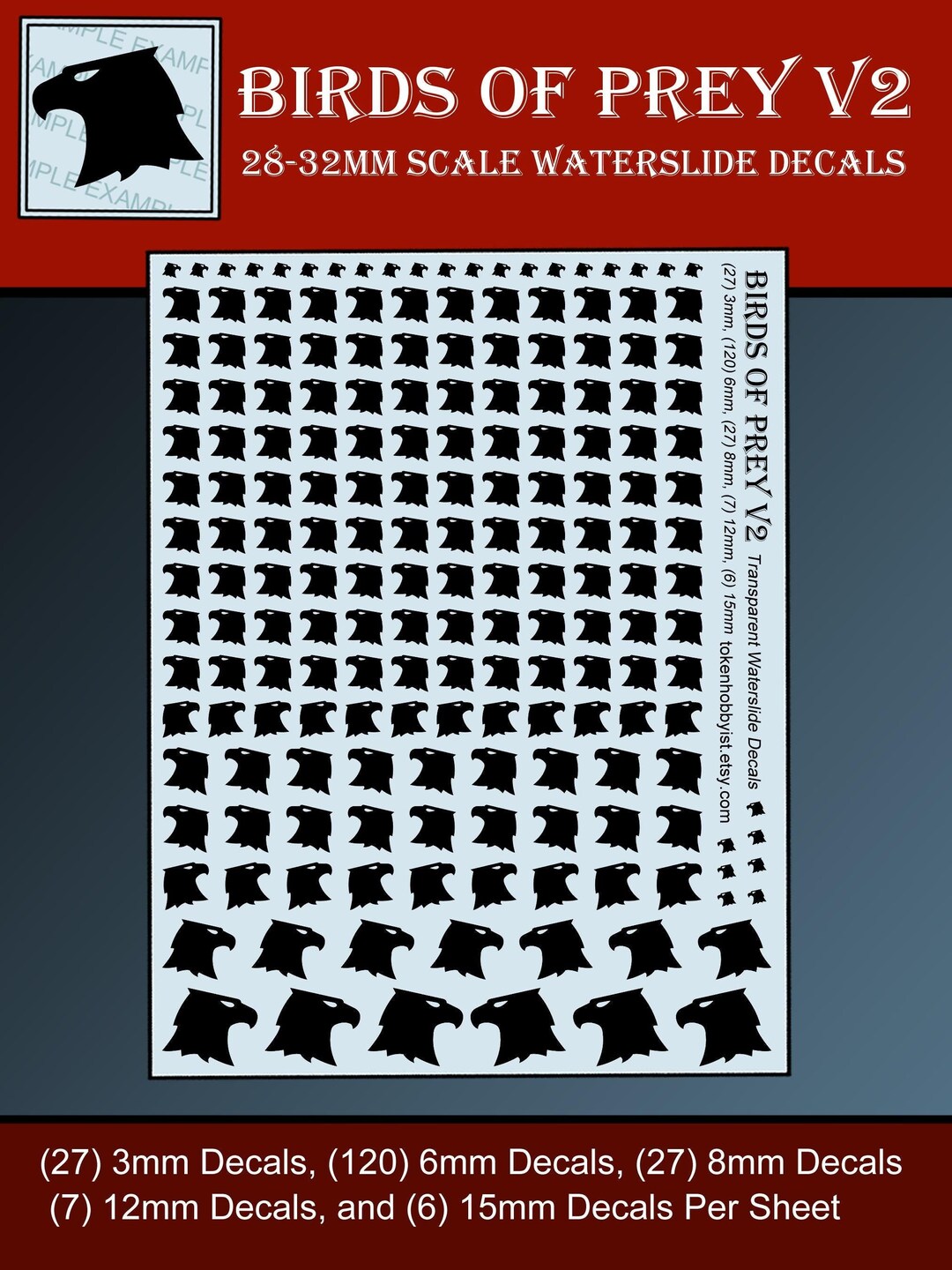Waterslide Decals and Transfers for Tabletop Miniatures / Roleplaying ...