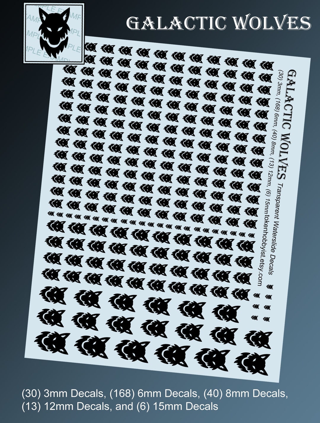 Waterslide Decals and Transfers for Tabletop Miniatures / Roleplaying ...