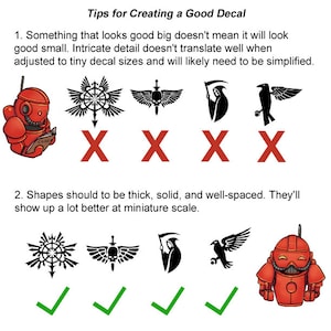 Waterslide Decals and Transfers for Tabletop Miniatures / Roleplaying ...