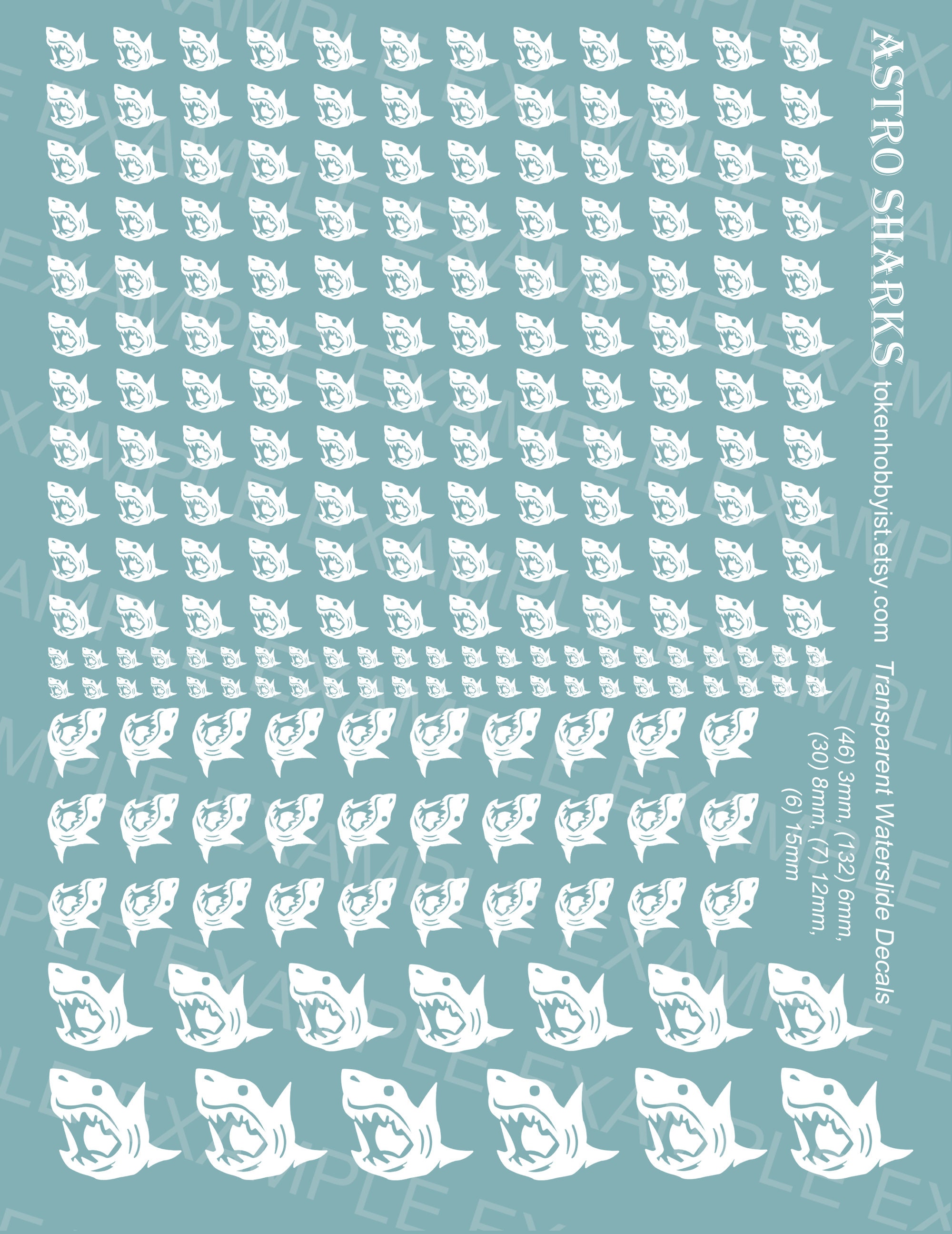 Waterslide Decals for Tabletop Minis Roleplaying and Gaming Astro ...