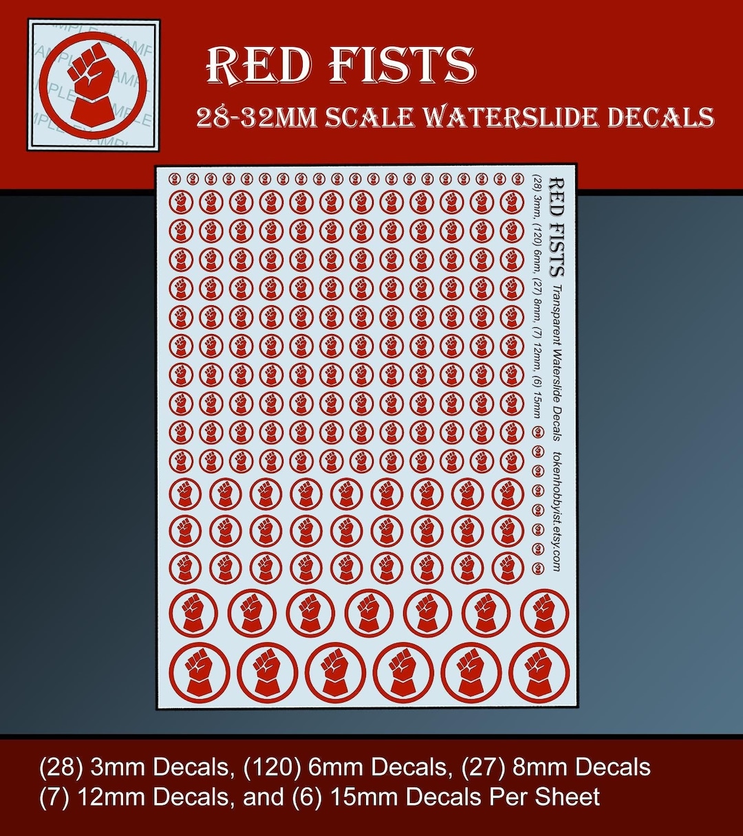 Waterslide Decals and Transfers for Tabletop Miniatures / Roleplaying ...