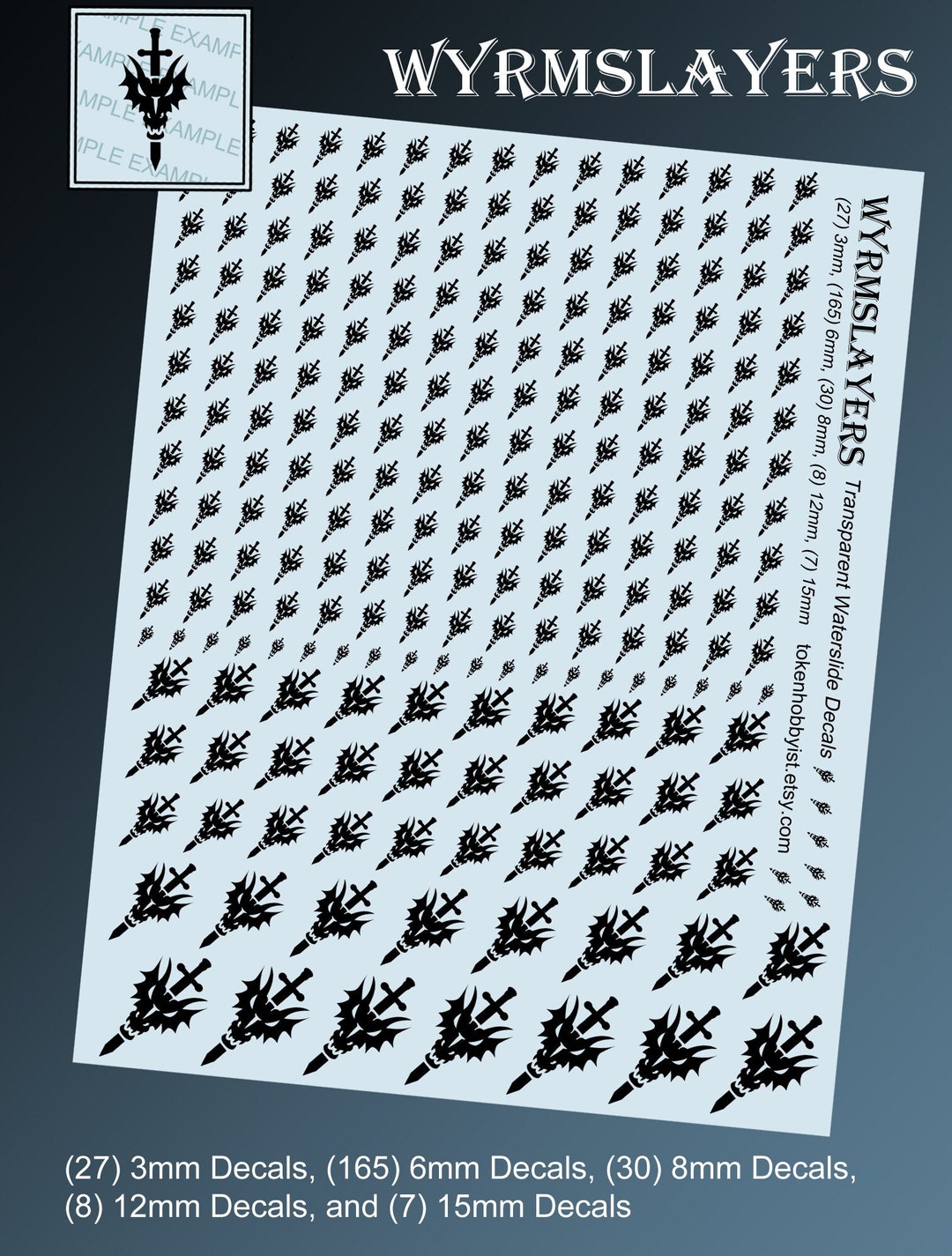Waterslide Decals and Transfers for Tabletop Miniatures / Roleplaying ...