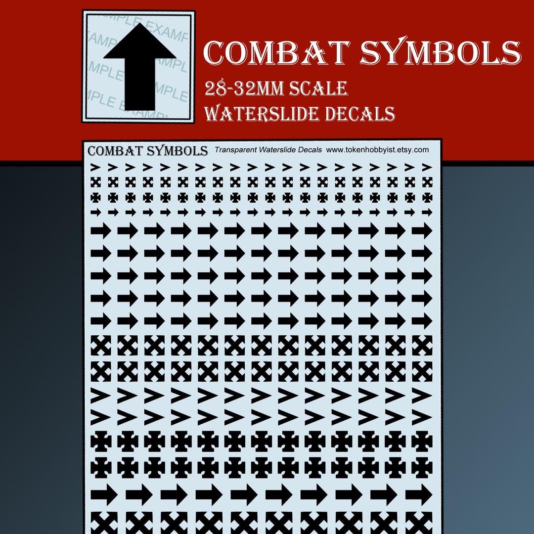 Waterslide Decals and Transfers for Tabletop Miniatures / Roleplaying ...