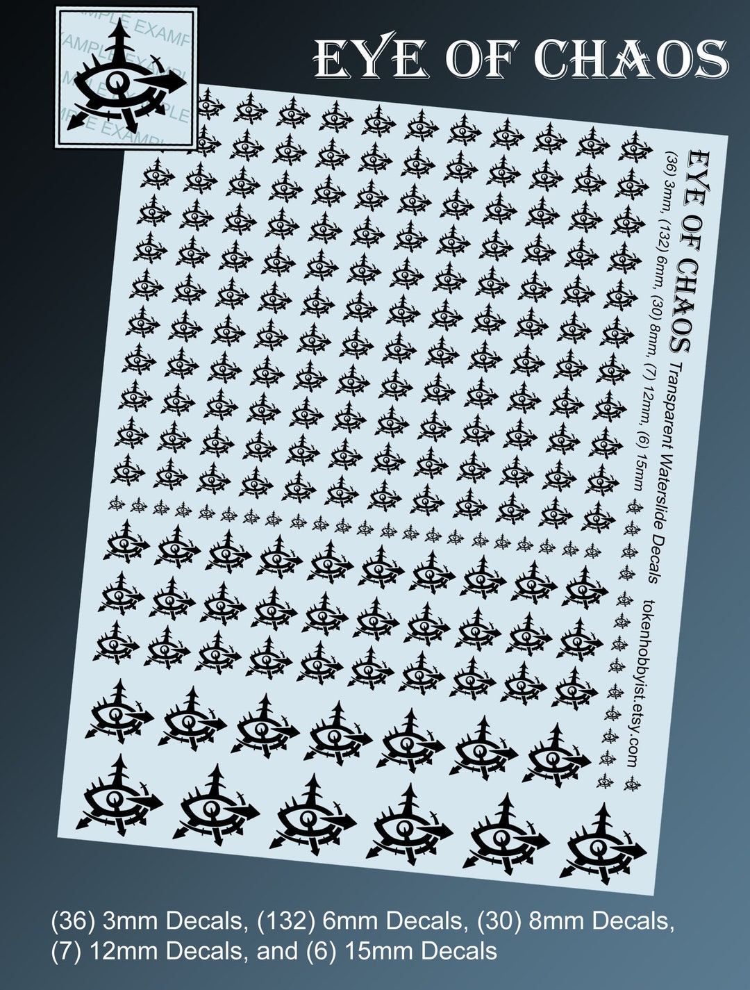 Waterslide Decals and Transfers for Tabletop Miniatures / Roleplaying ...