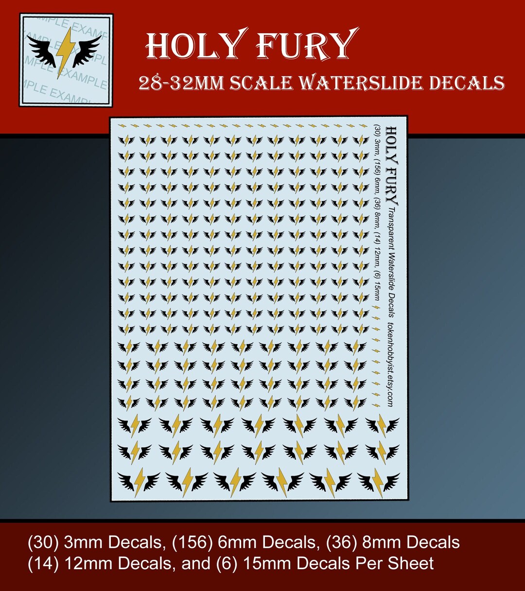 Waterslide Decals and Transfers for Tabletop Miniatures / Roleplaying ...