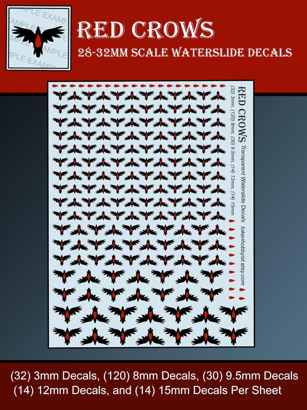 Waterslide Decals and Transfers for Tabletop Miniatures / Roleplaying ...