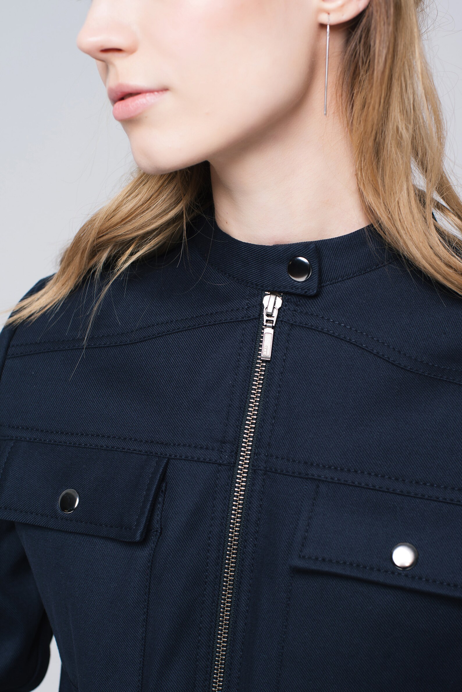 Stretch-cotton Mini Dress With Patch Pockets Workwear Trendy Dress ...