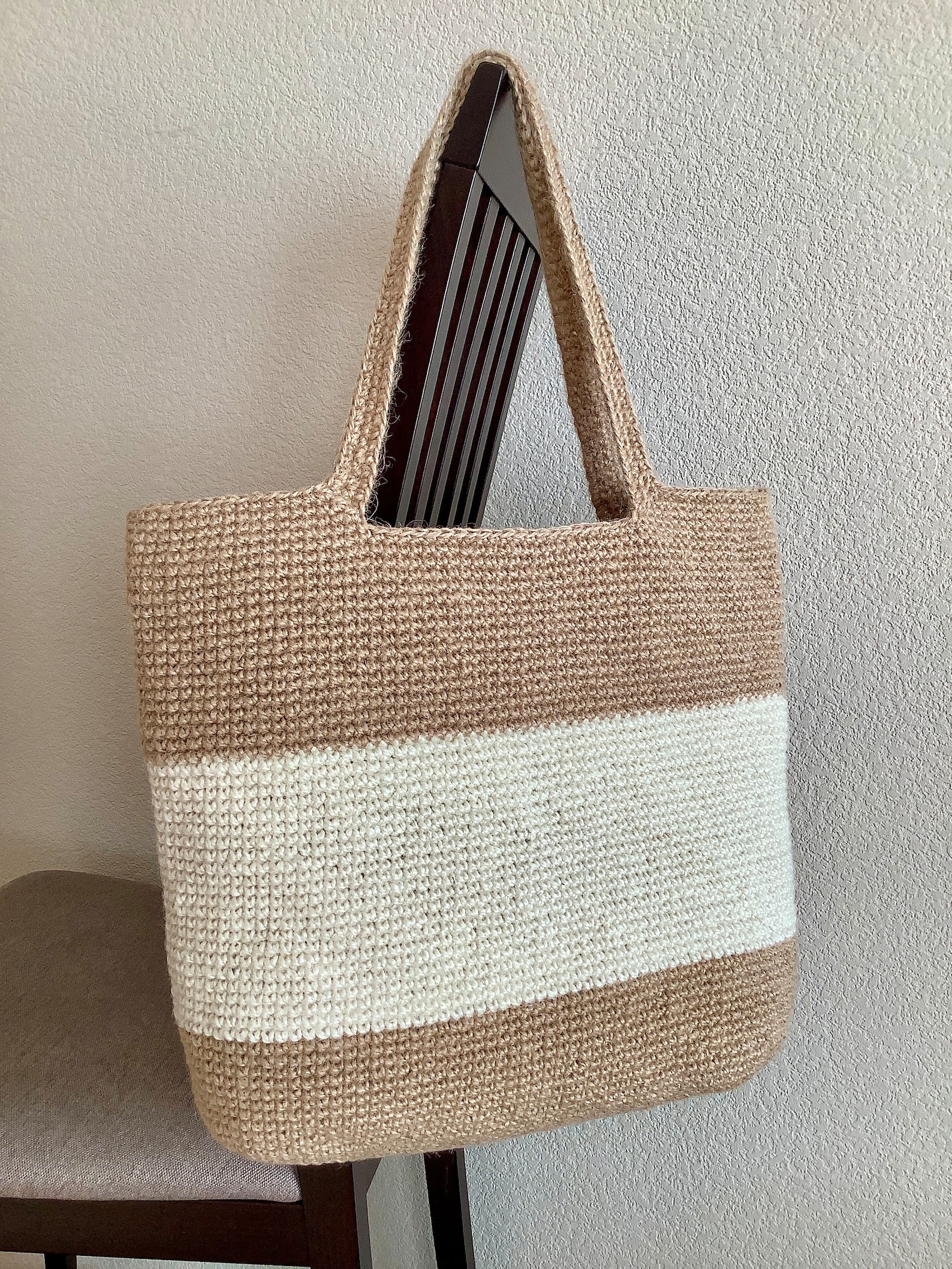 Crochet Jute Bag Jute Tote Bag Jute Beach Bag Jute Bag Natural Jute Bag ...