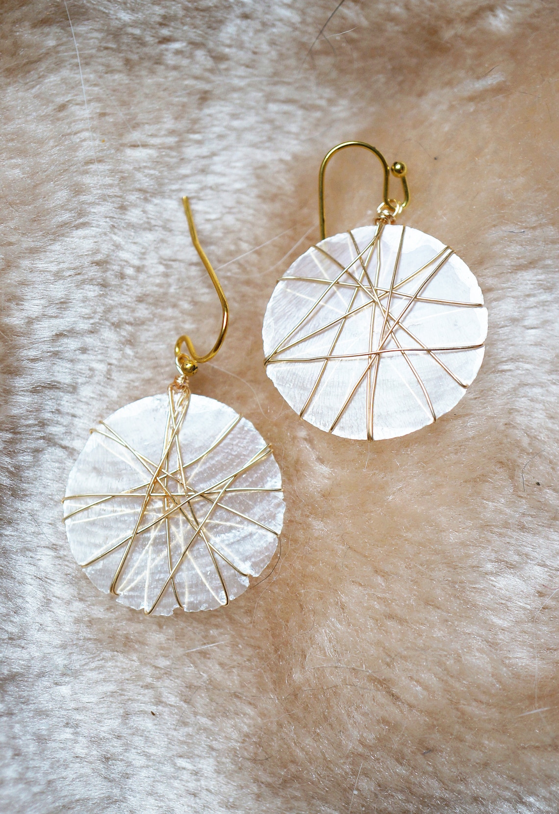 Matira Capiz Shell Earrings | Etsy