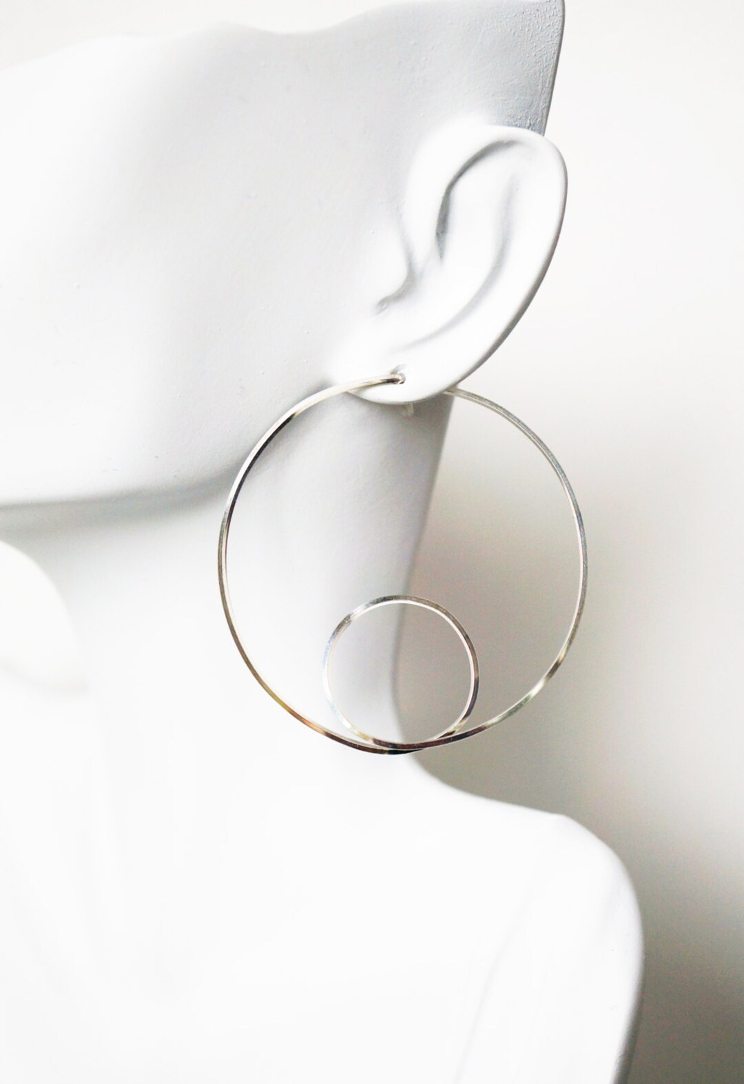 Harmonic Square Wire Circle Hoops - Etsy