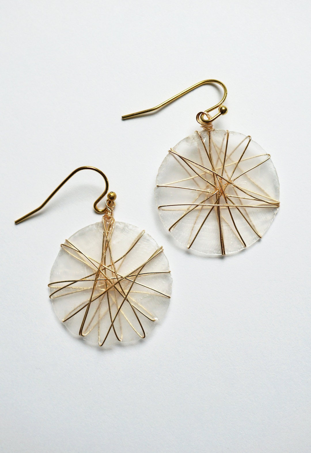 Matira Capiz Shell Earrings - Etsy