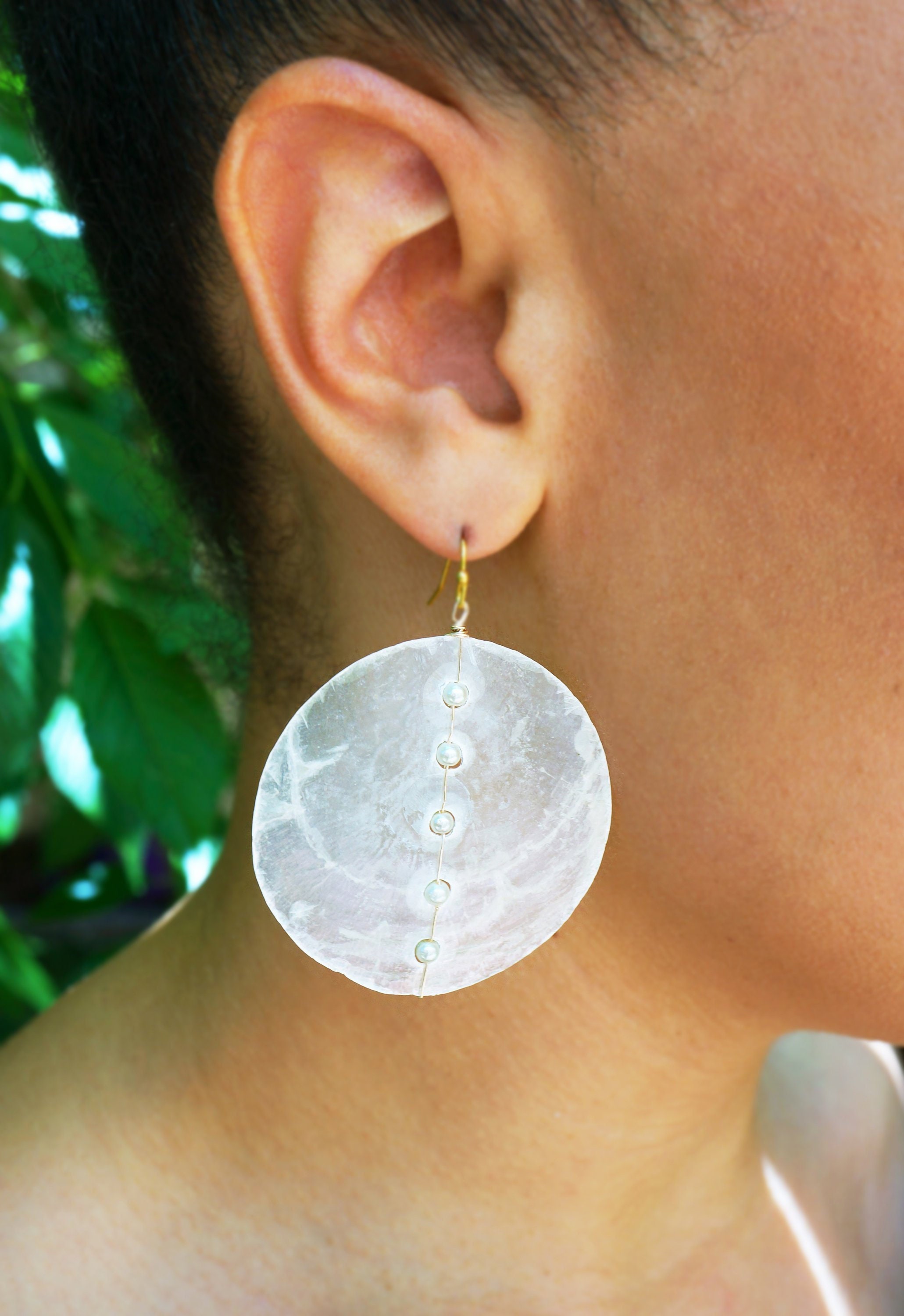 Caicos Capiz Shell Earrings - Etsy