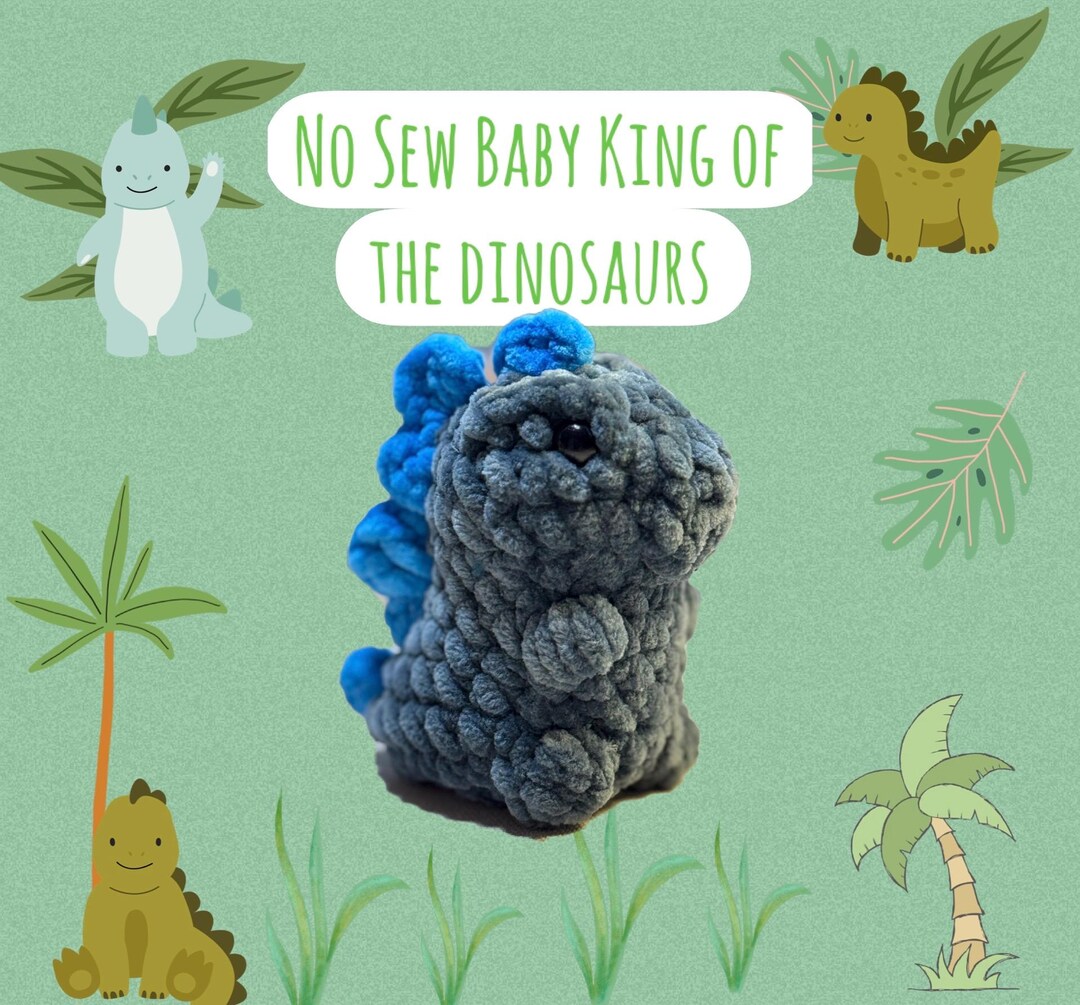 No Sew Crochet Baby Godzilla King of the Dinosaurs Amigurumi - Etsy