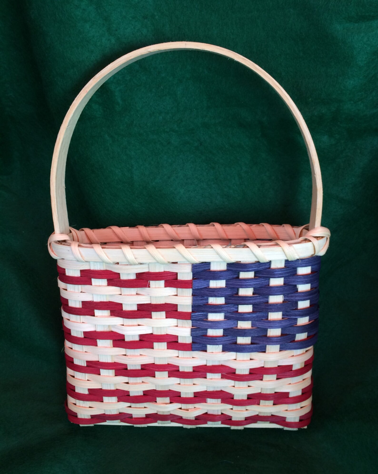 USA Flag Basket - Etsy