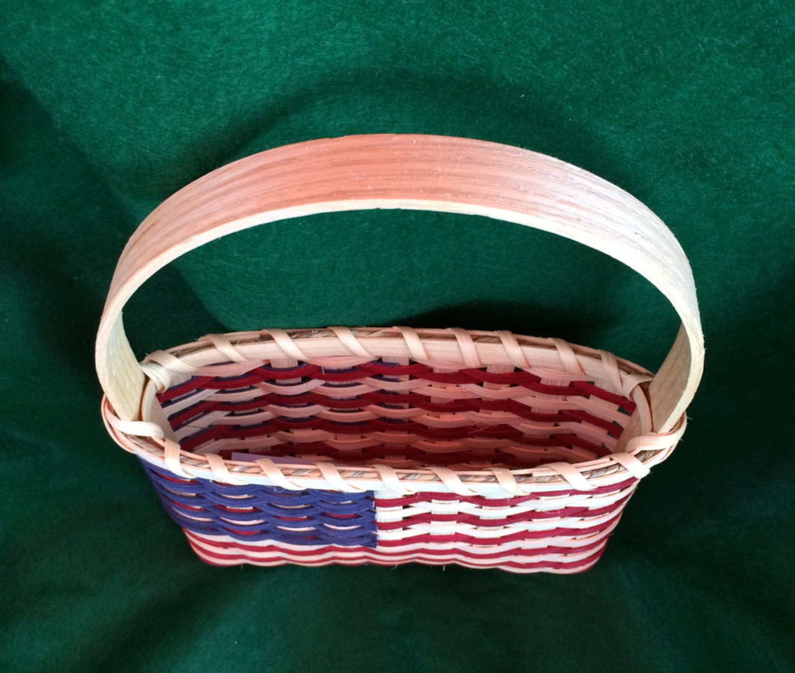 USA Flag Basket - Etsy