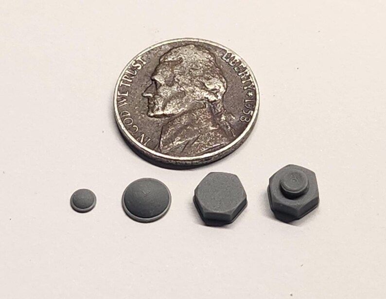 Decor 3D Printed Rivets - TINY (1/4") - 50pcs! - Etsy