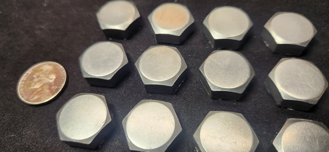 Decor Resin Bolt Head - MEDIUM - Steel Effect - 1 DOZEN - Etsy