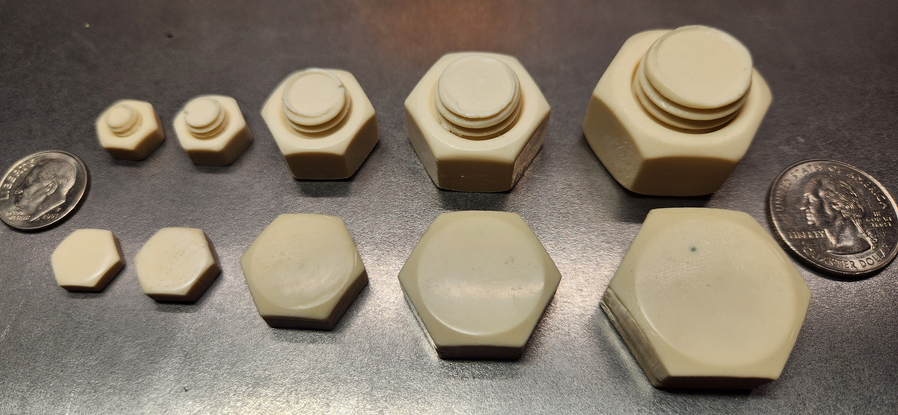 Decor Resin Nut & Bolt Base LARGE 1 DOZEN - Etsy