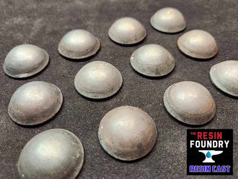 Decor Resin Rivets - MEDIUM - Steel Effect - 1 DOZEN - Etsy