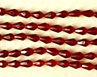 Red Glass Drop | Etsy