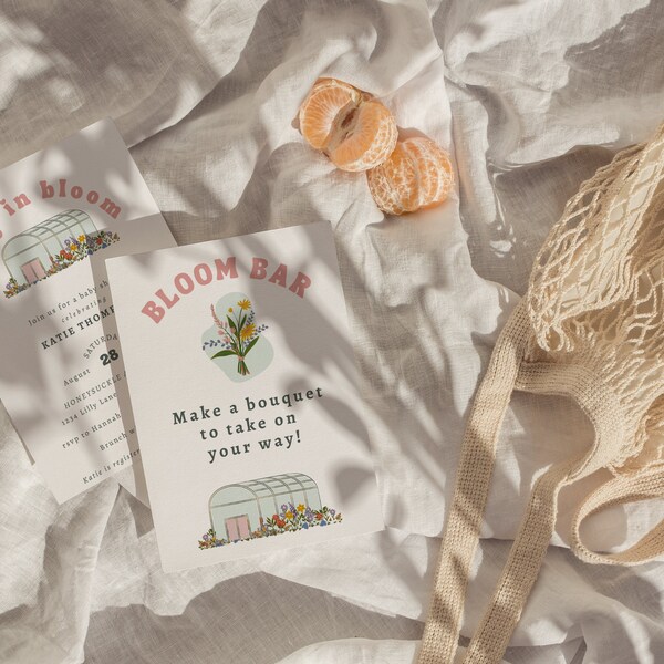 Bloom Invitation - Etsy
