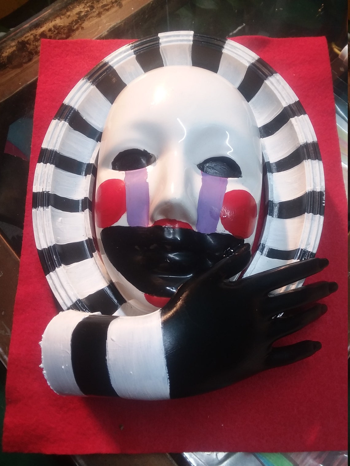 OOAK FNAF Puppet inspired 3D Wall Art. 10.5 tall made | Etsy