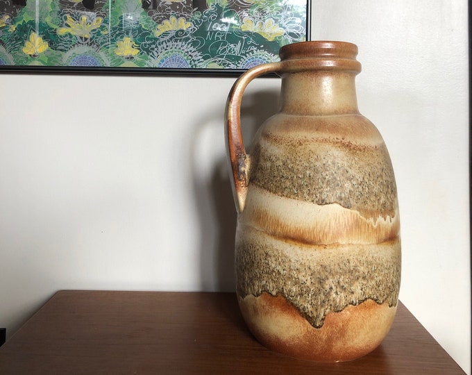 Large Vintage West German Pottery Scheurich 417-42 Single Handled Fat ...