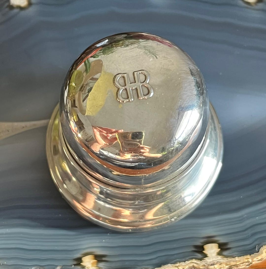 Vintage Birks Sterling Silver Engagement Wedding Ring Display Gift Box ...
