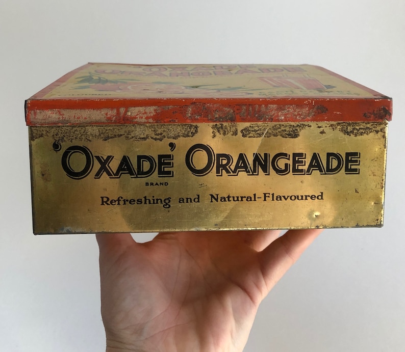 Vintage Oxade Orangeade Advertising Tin General Store Grocery - Etsy