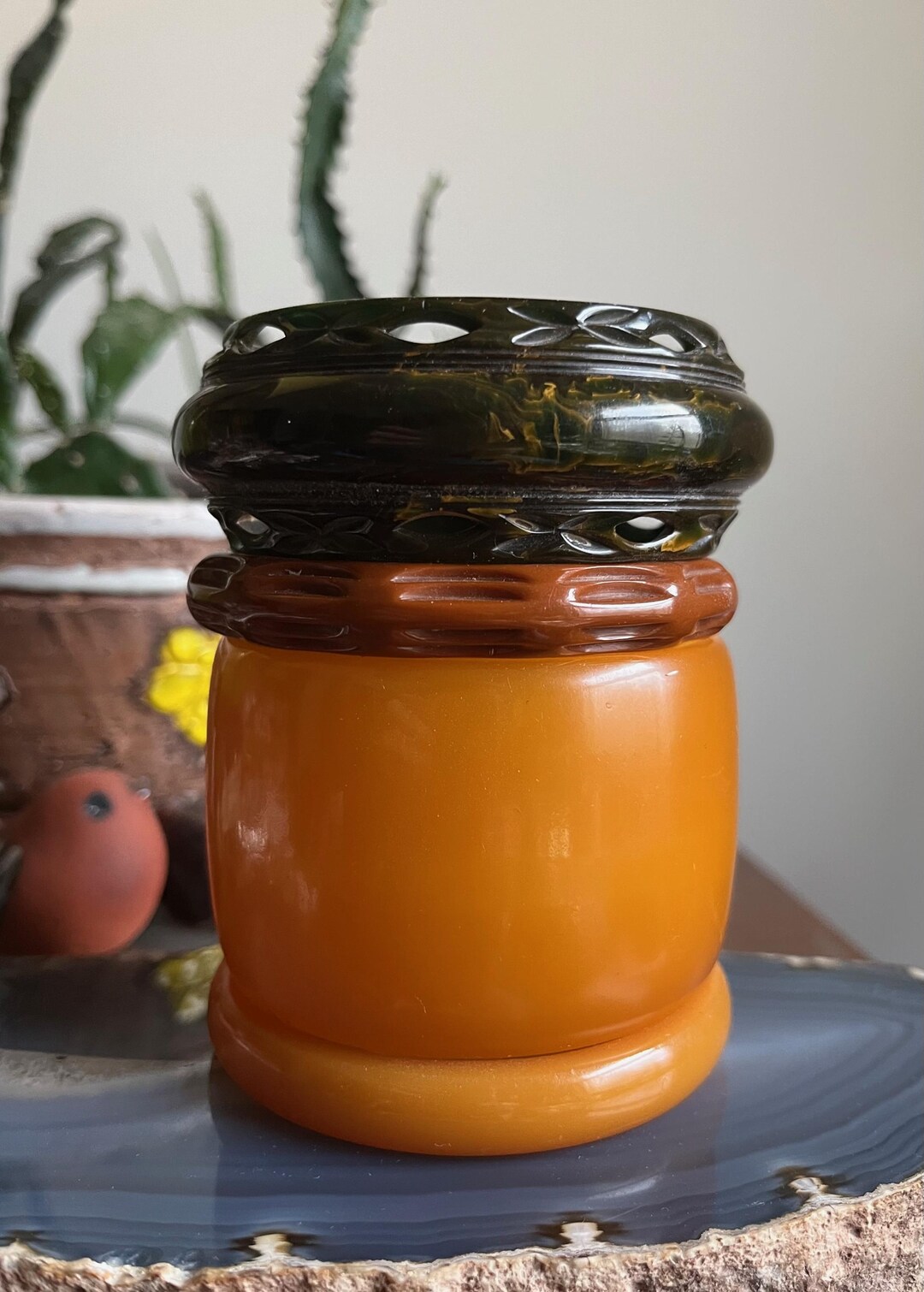 CHOICE Gorgeous Fall Stack Vintage Bakelite Bangle Bracelets - Etsy