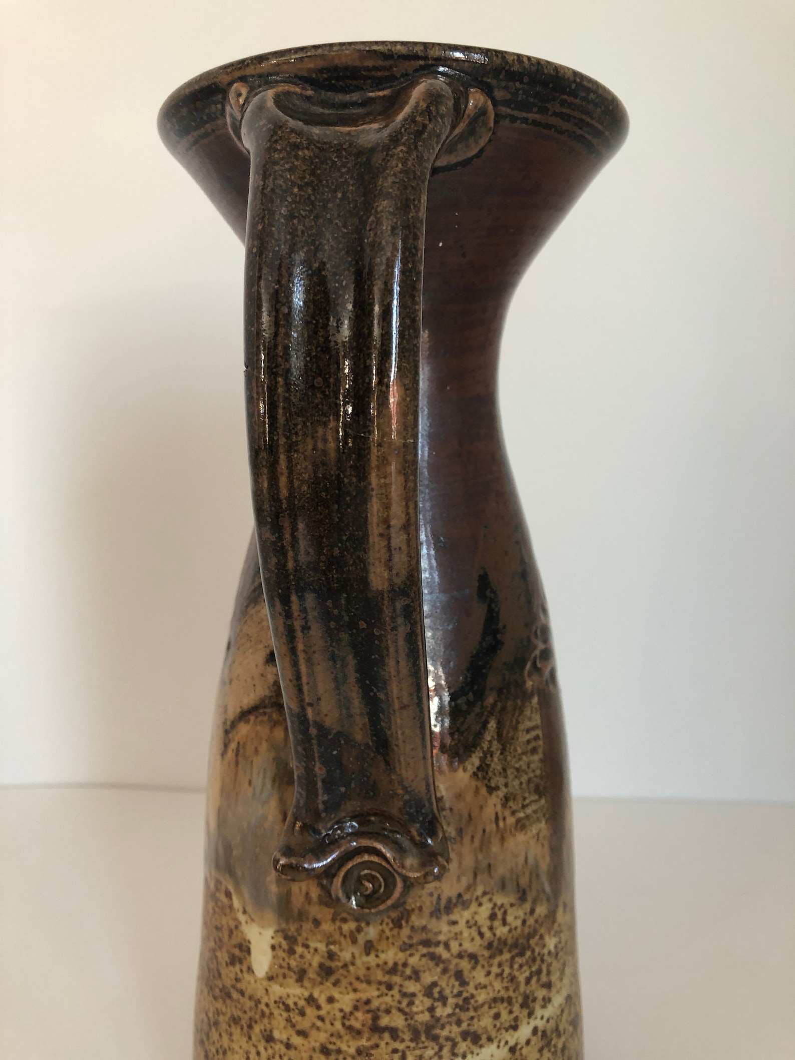 Vintage Canadian Studio Pottery Stoneware Steve Jorgenson Wine Carafe ...
