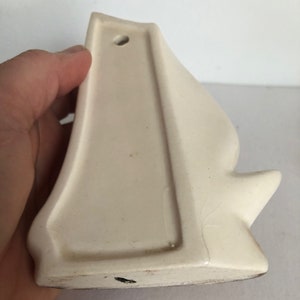 Vintage Pair of Holley Ross Pottery Ceramic Ship Sailboat Sail Boat ...