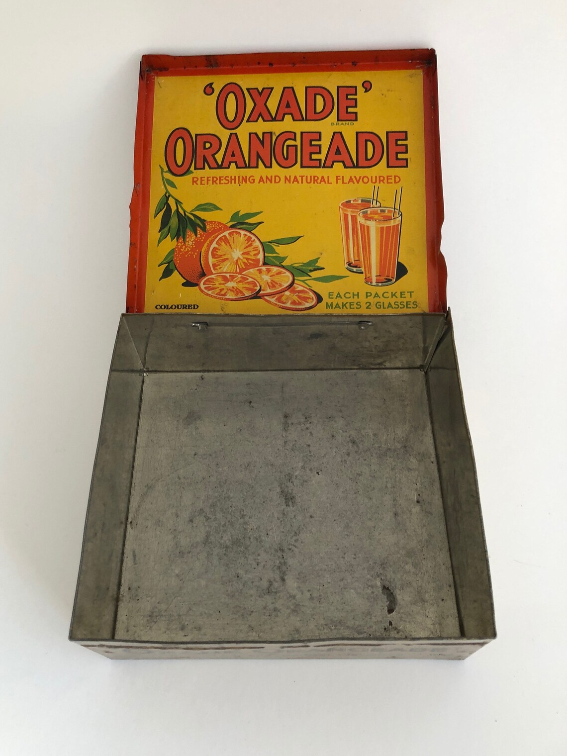 Vintage Oxade Orangeade Advertising Tin General Store Grocery - Etsy