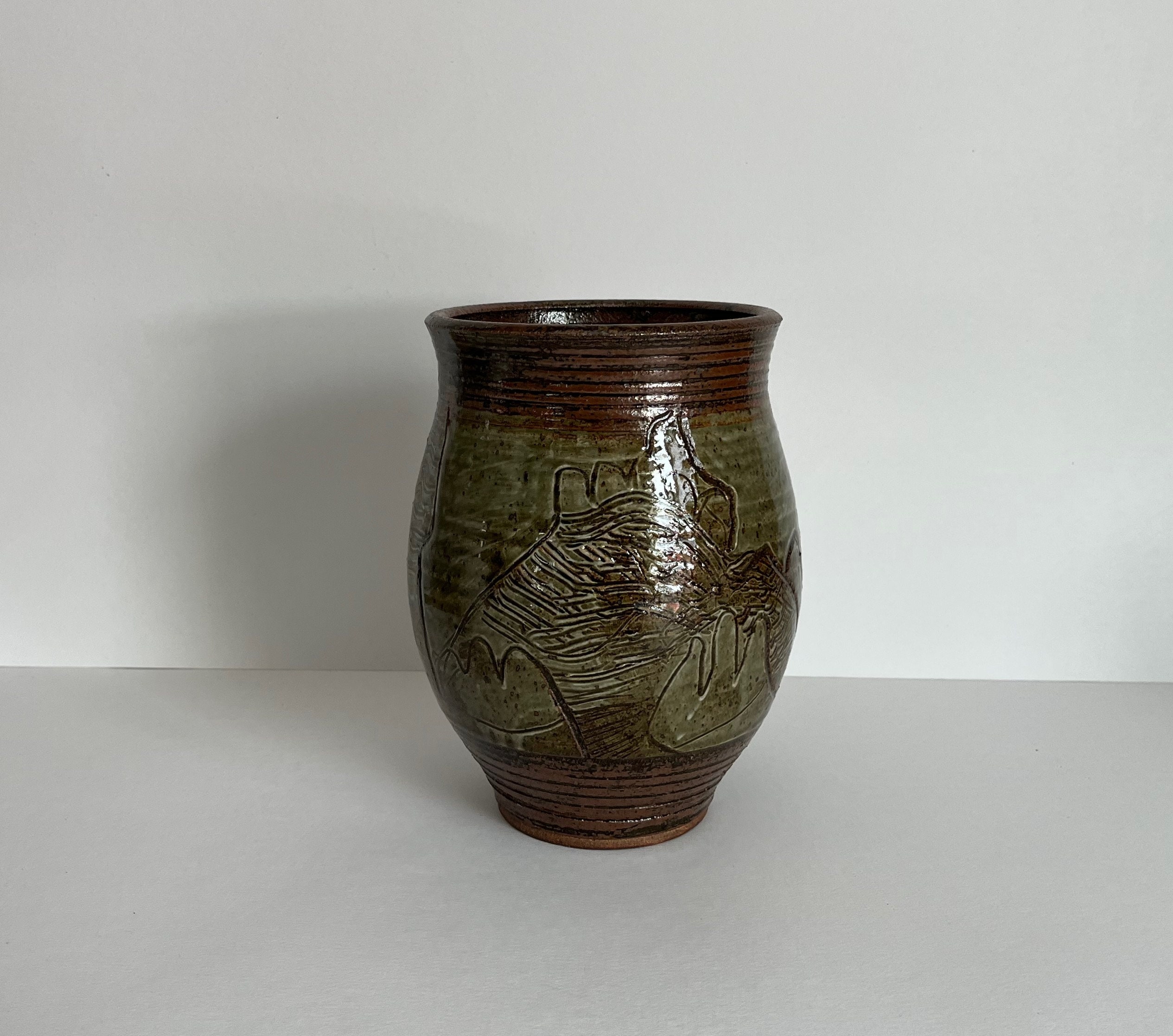 Vintage David Anderson Canadian Studio Pottery Organic Abstract ...