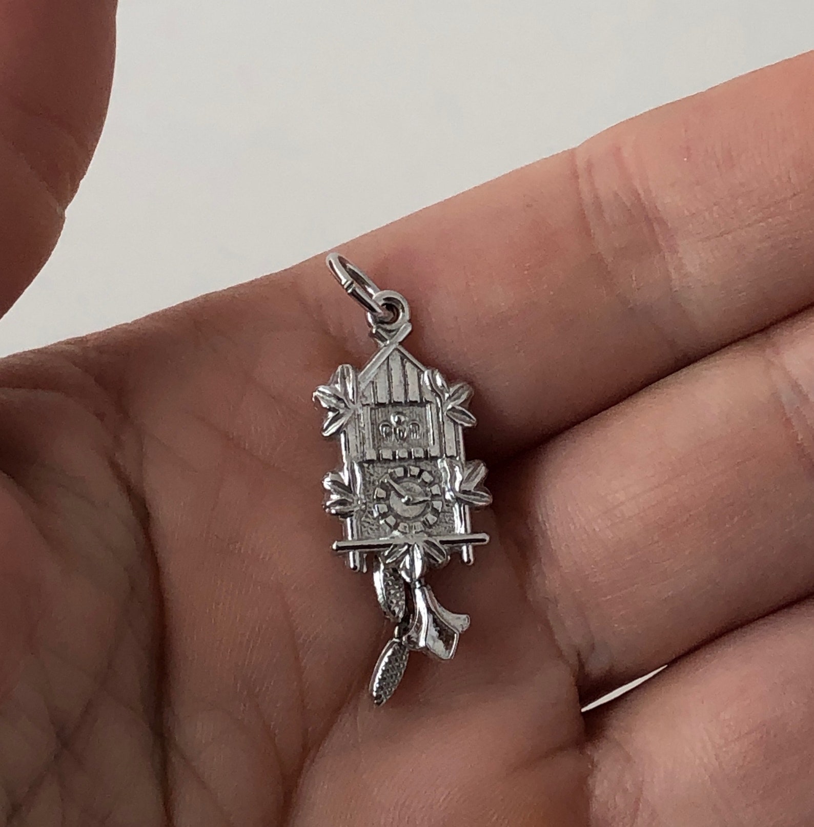 Vintage Sterling Silver Cuckoo Clock Charm for Bracelet or - Etsy