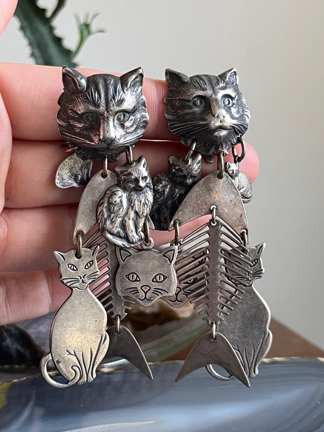 Super 1980s Ultra Long La Contessa Mary Demarco Cat and Articulated ...