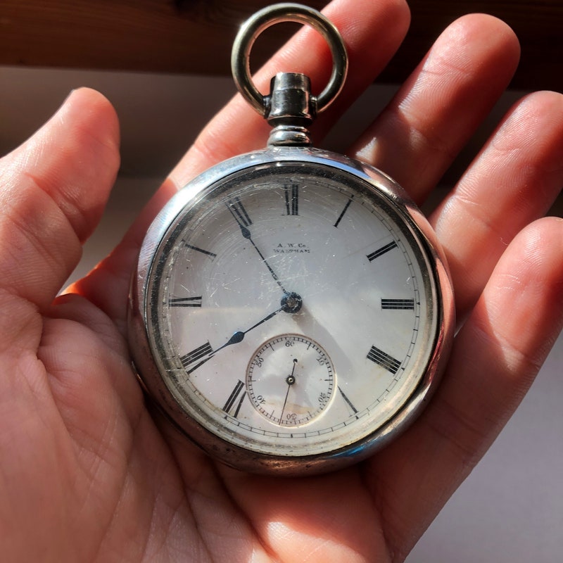 Sterling Silver Pocket Watch - Etsy UK